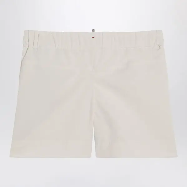 Moncler Beige Technical Froisse Shorts - Cream