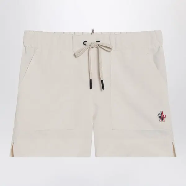 Moncler Technical Froisse Shorts - Cream