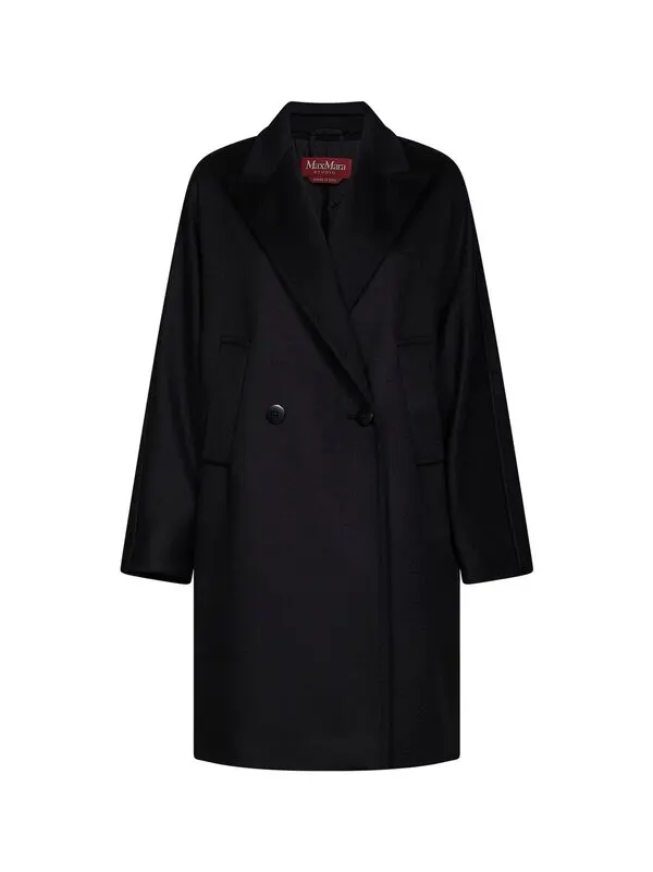 Max Mara Mstmastro Double-breasted Midi Coat - Multicolor