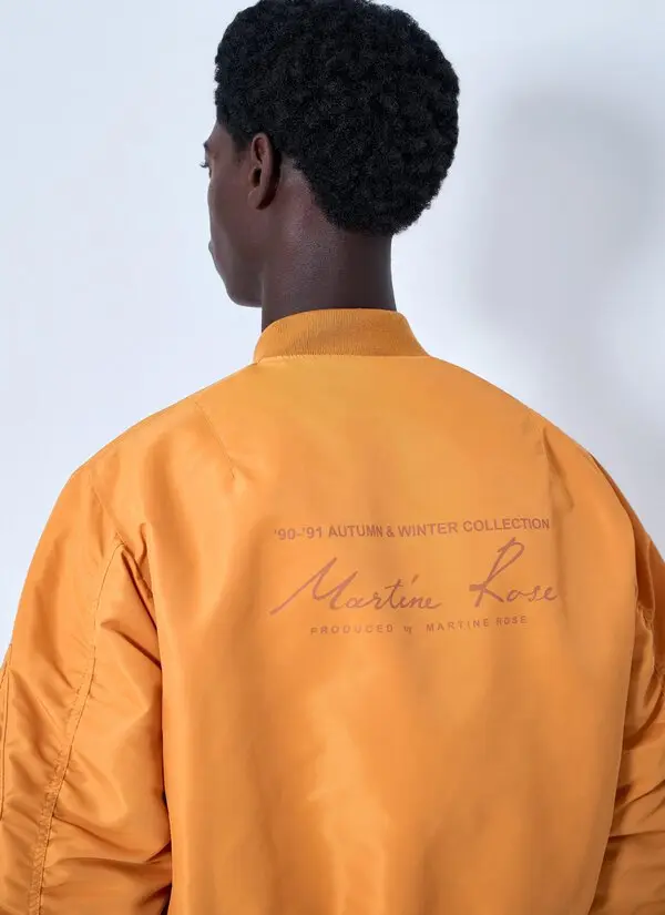 Martine Rose Bomber Jacket With Ribbed Trims