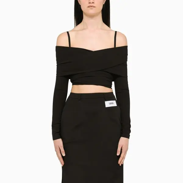 Dolce & Gabbana Off-the-shoulder Crop Top