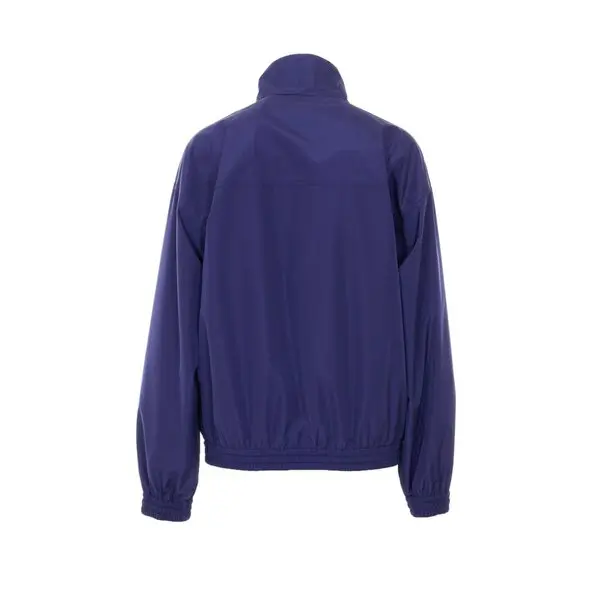 Miu Miu Tec Popeline Blouson With Logo - Blue