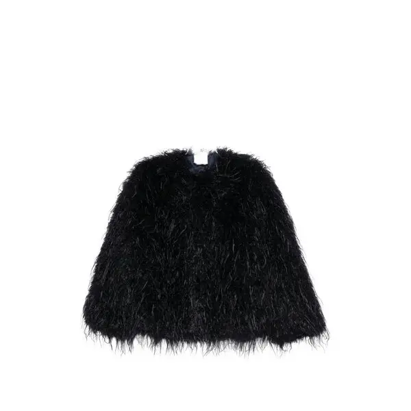 FORTE_FORTE Faux Fur & Shearling Jacket - Blue
