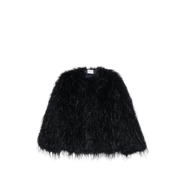 FORTE_FORTE Faux Fur & Shearling Jacket - Blue