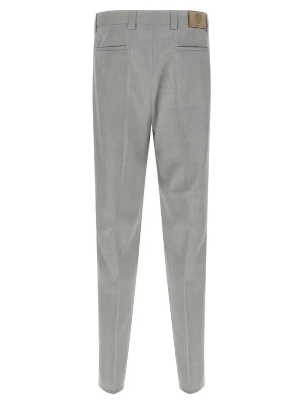Brunello Cucinelli Mélange Virgin Wool Trousers