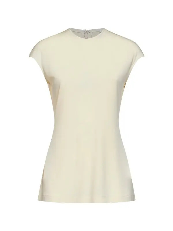 TOTEME Ecru Fluid Jersey Everyday Top - Multicolor
