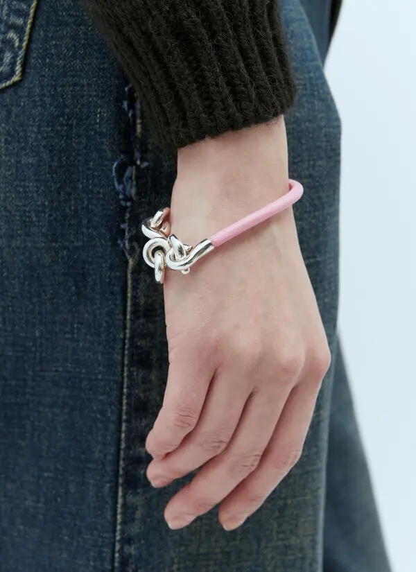 Bottega Veneta Loop Leather Bracelet