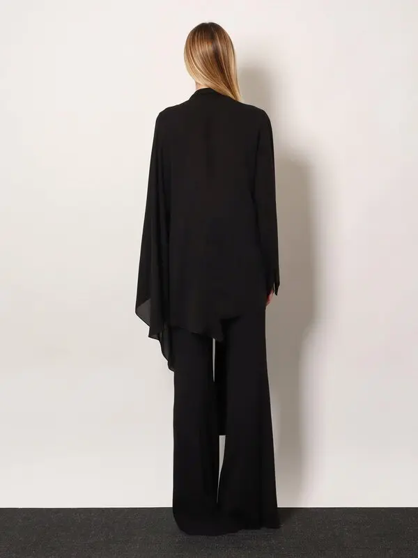 Balenciaga Silk Shirt With Bow
