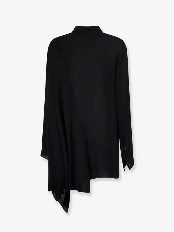 Balenciaga Silk Shirt With Bow