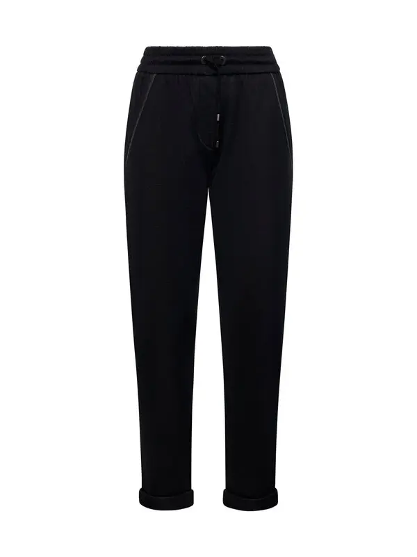 Brunello Cucinelli Cotton And Silk Jogging Pants - Multicolor