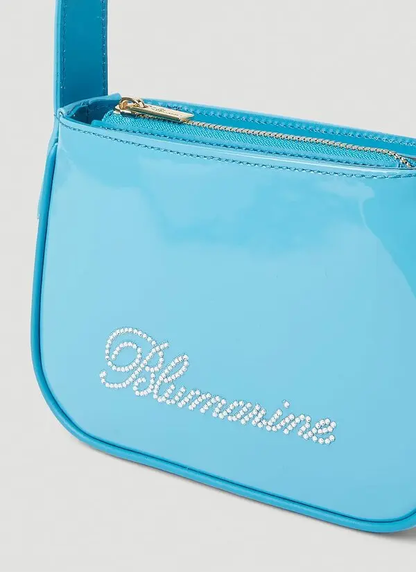 Blumarine Logo Embellished Shoulder Bag