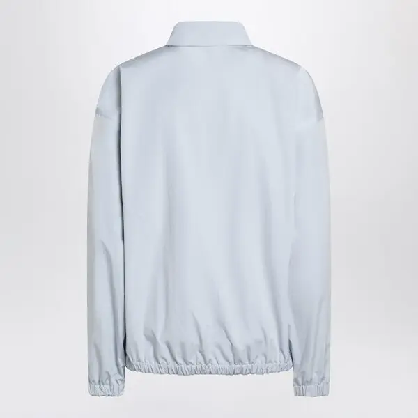 Prada Reversible Light Blue Jacket With Check Pattern