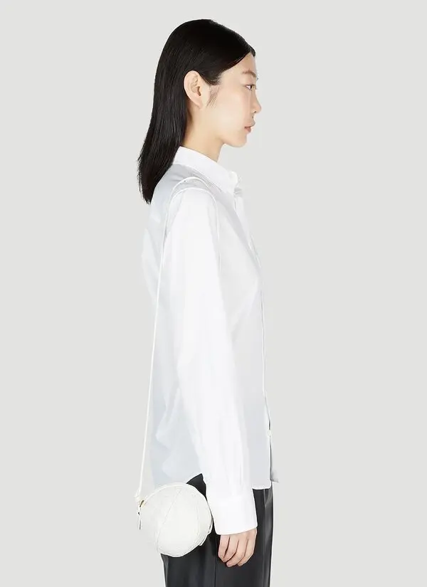 Bottega Veneta Round Shoulder Bag - White