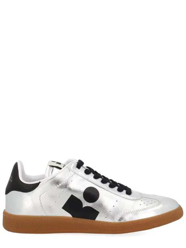 Isabel Marant Étoile Kaycee Sneaker With Logo - Silver