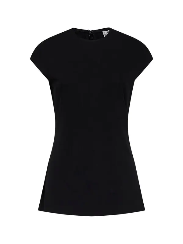 TOTEME Black Fluid Jersey Everyday Top