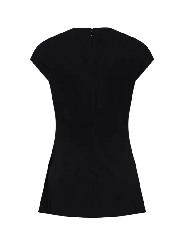 TOTEME Black Fluid Jersey Everyday Top