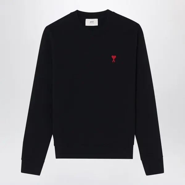 AMI Paris De Coeur Sweatshirt - Black