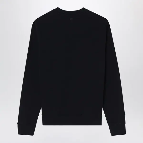 AMI Paris De Coeur Cotton Sweatshirt - Black