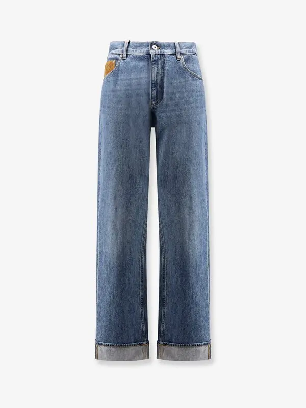 Bottega Veneta Wide Leg Jeans - Multicolor