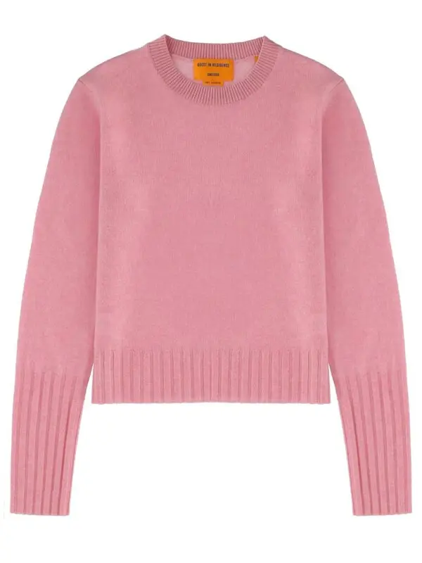 Guest In Residence Shrunken Crew Jersey - Pink