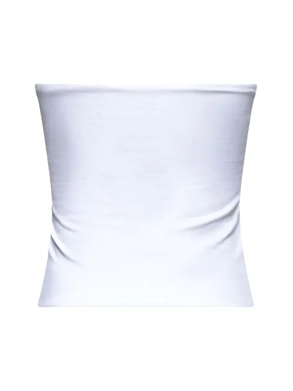 Brunello Cucinelli White Jersey Bandeau Top