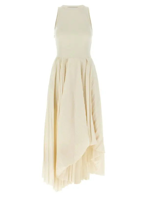 Alexander McQueen Cotton Jersey Dress - White