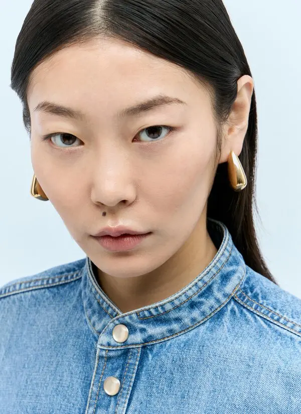 Bottega Veneta Small Fin Earrings