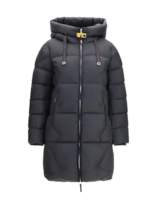 PARAJUMPERS Long Puffer Jacket Janet - Black