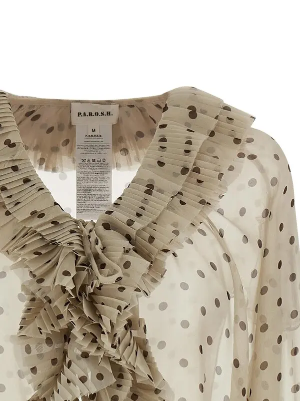 P.a.r.o.s.h Pallina' Blouse - Cream