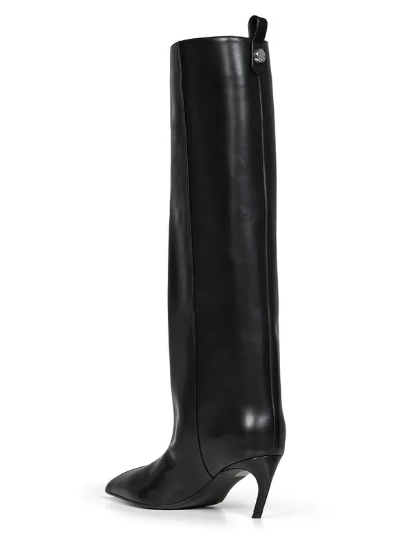 Attico Leather Lea Knee-high Boots - Multicolor