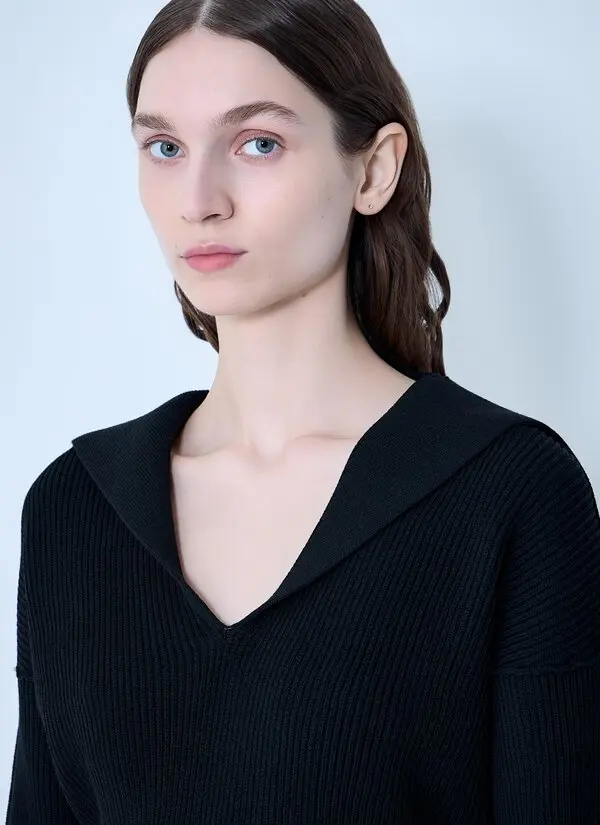 Rick Owens Dracu Cropped V Knit