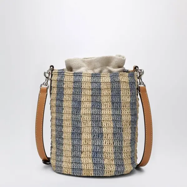 Valentino Garavani Small Striped Bucket Bag