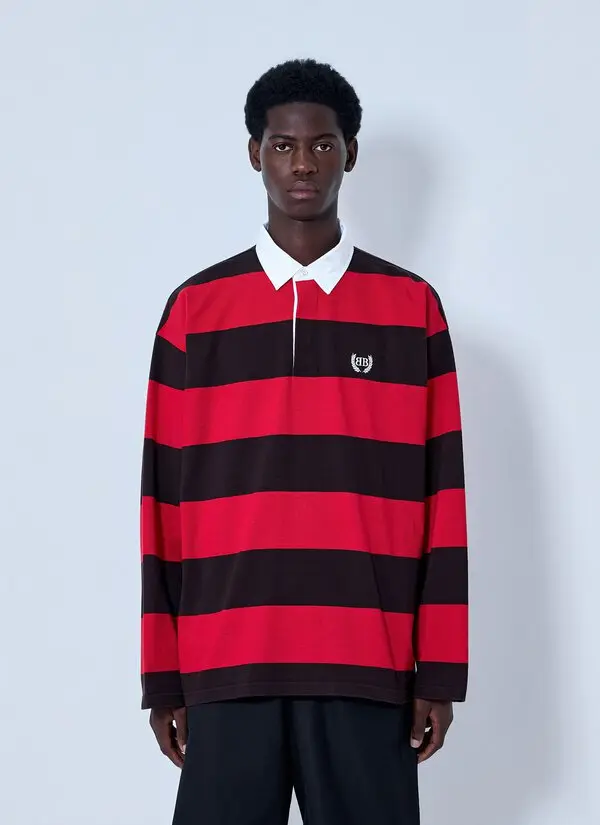 Balenciaga Striped Rugby T-shirt