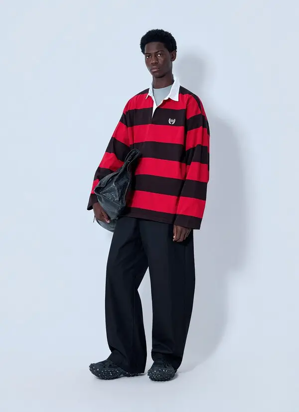 Balenciaga Striped Rugby T-shirt