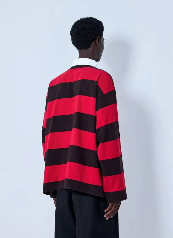 Balenciaga Striped Rugby T-shirt