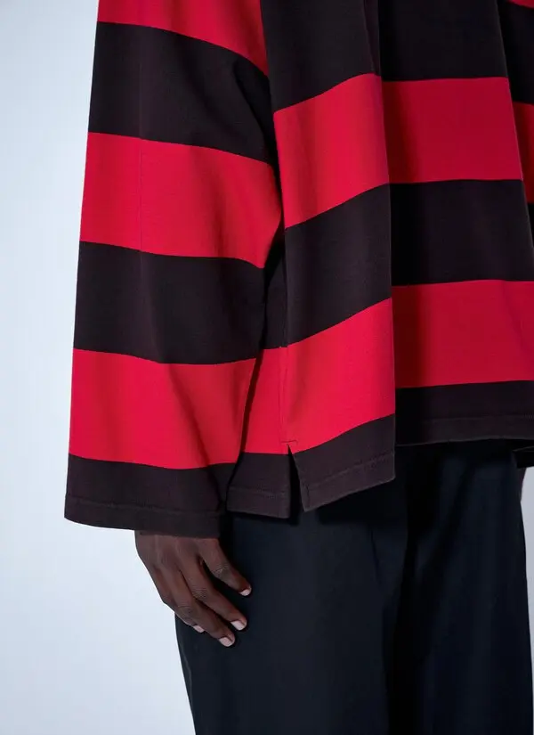 Balenciaga Striped Rugby T-shirt