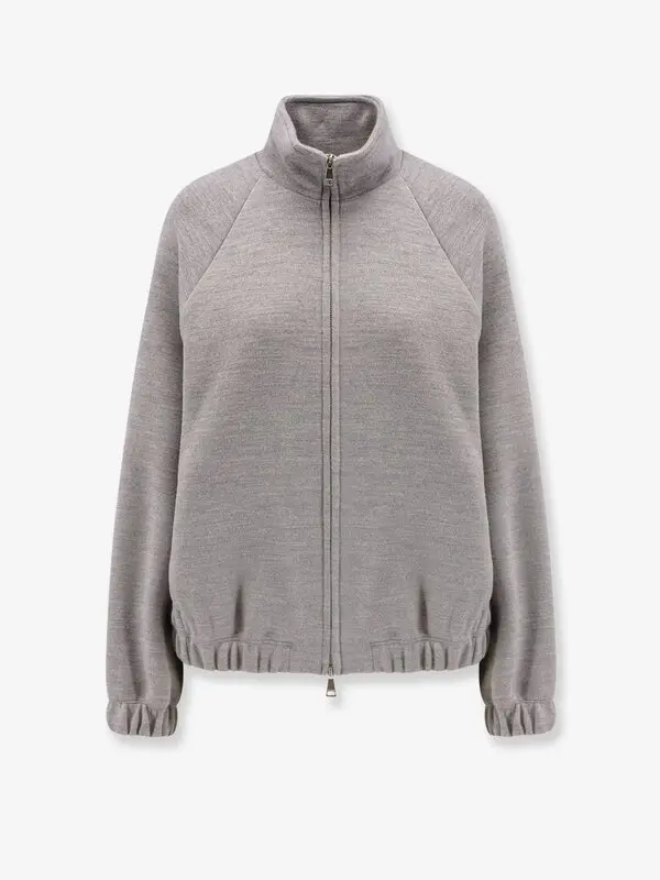 Max Mara Frine Double Wool-cotton Sweatshirt - Multicolor