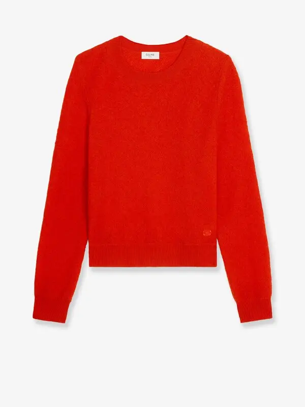Celine Wool Sweater With Triomphe Detail - Multicolor