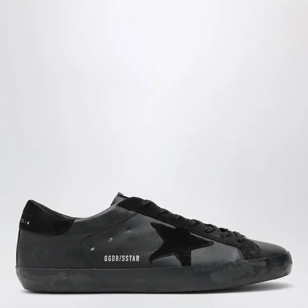 GOLDEN GOOSE Super-star Leather And Suede Sneakers - Black
