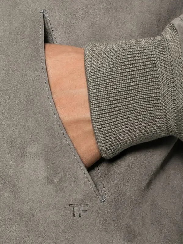 TOM FORD Suede Leather Bomber Jacket