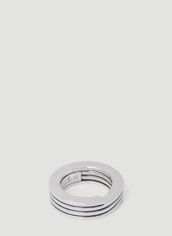 Bottega Veneta Layered Ring - Silver