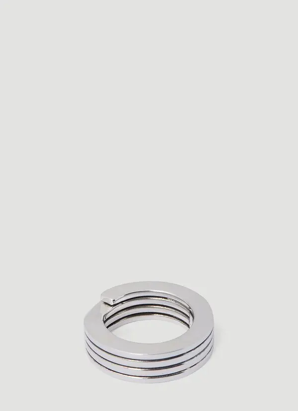 Bottega Veneta Layered Ring - Silver