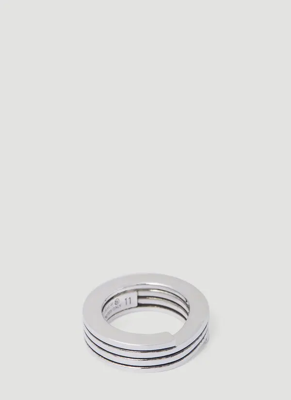 Bottega Veneta Layered Ring - Silver