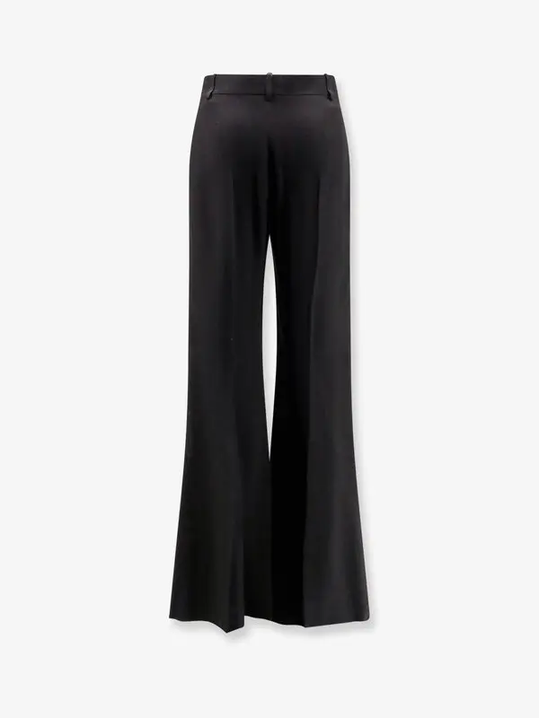 Balenciaga Flared Viscose Trousers - Multicolor