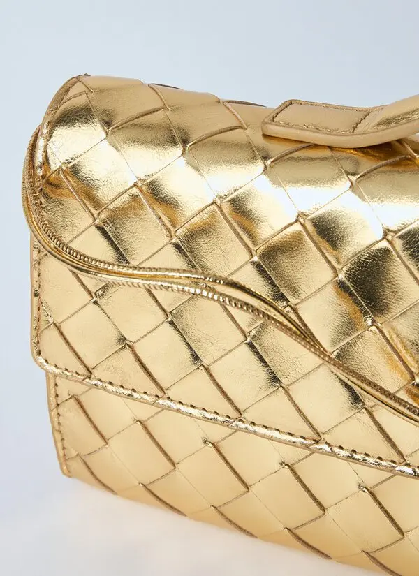 Bottega Veneta Long Andiamo Clutch - Gold