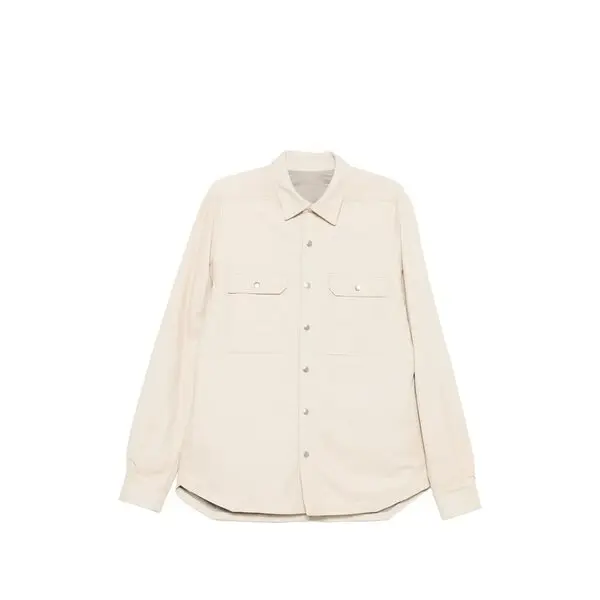 Rick Owens Leather Shirt Jacket