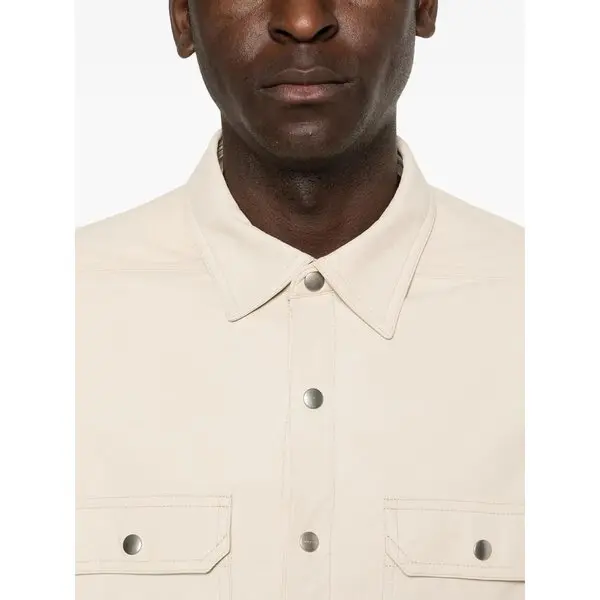 Rick Owens Leather Shirt Jacket