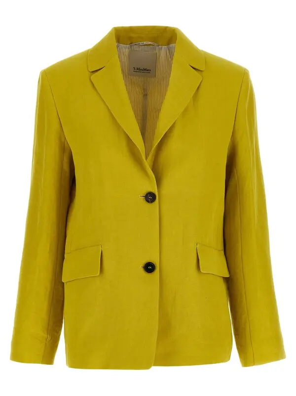 Max Mara Smmalberta' Blazer - Yellow