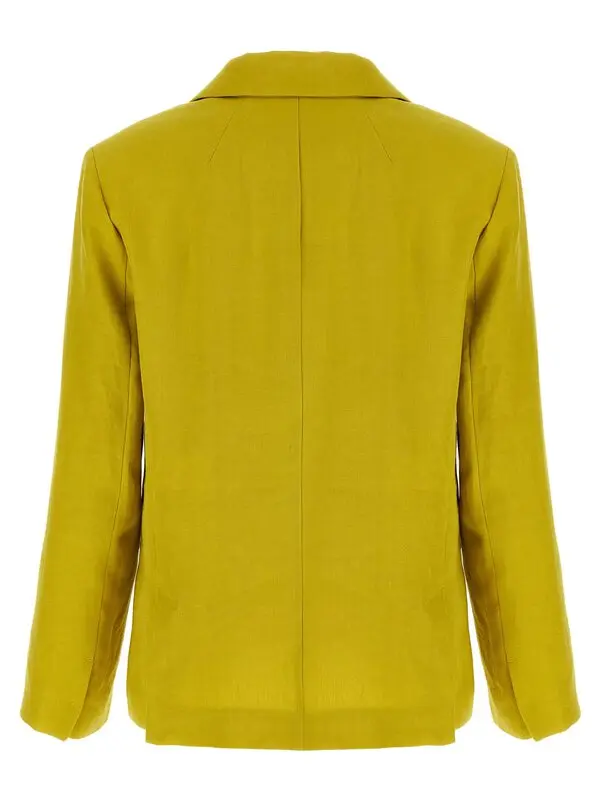 Max Mara Smmalberta Pure Linen Single-breasted Blazer