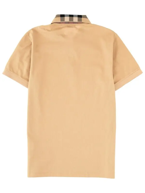 Burberry Polo Shirt With Check Collar